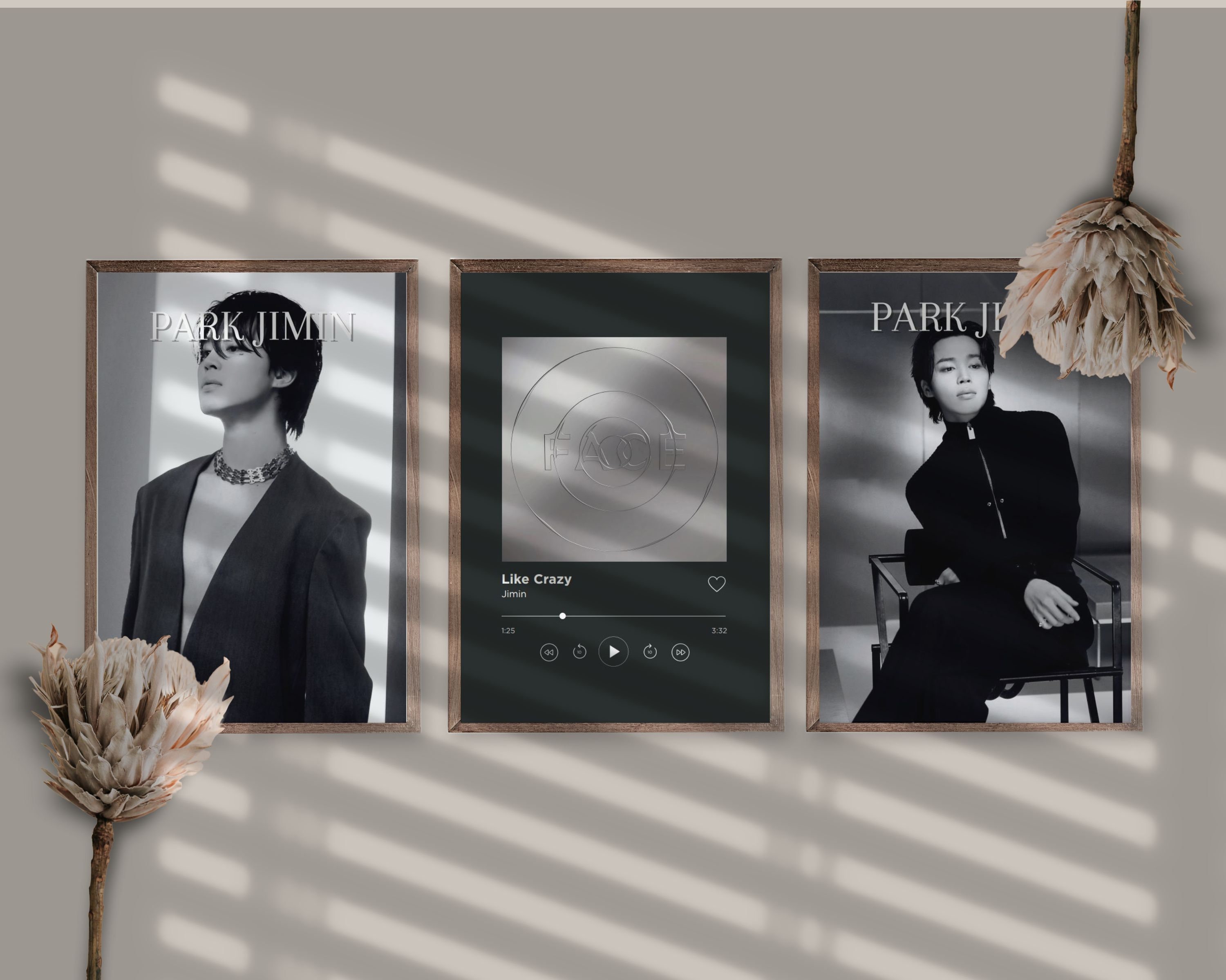 BTS Jimin Poster Set BTS Jimin Face Inspired Poster Digital Download ...