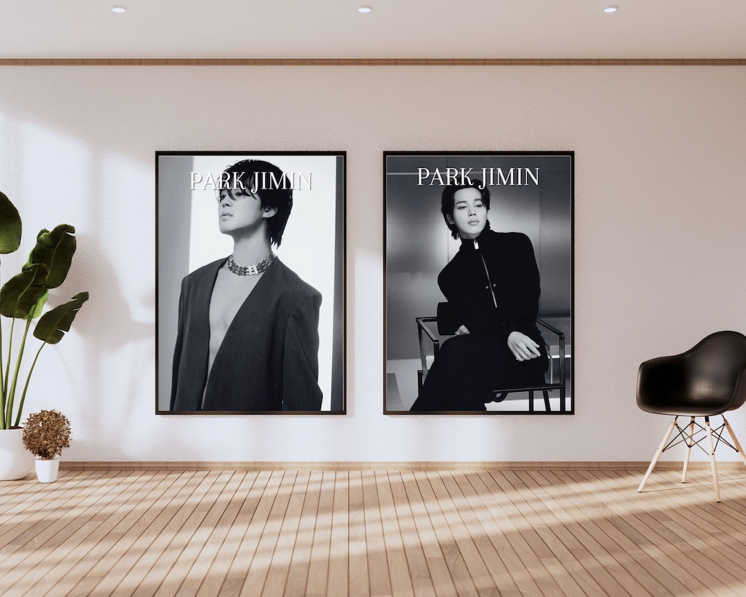 BTS Jimin Poster Set BTS Jimin Face Inspired Poster Digital Download ...