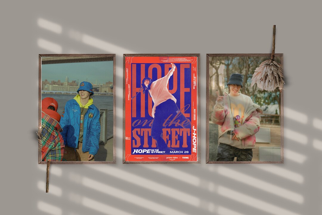 Hope on the Street VOL 1 BTS J-hope Poster Set J-hope Album Inspired ...