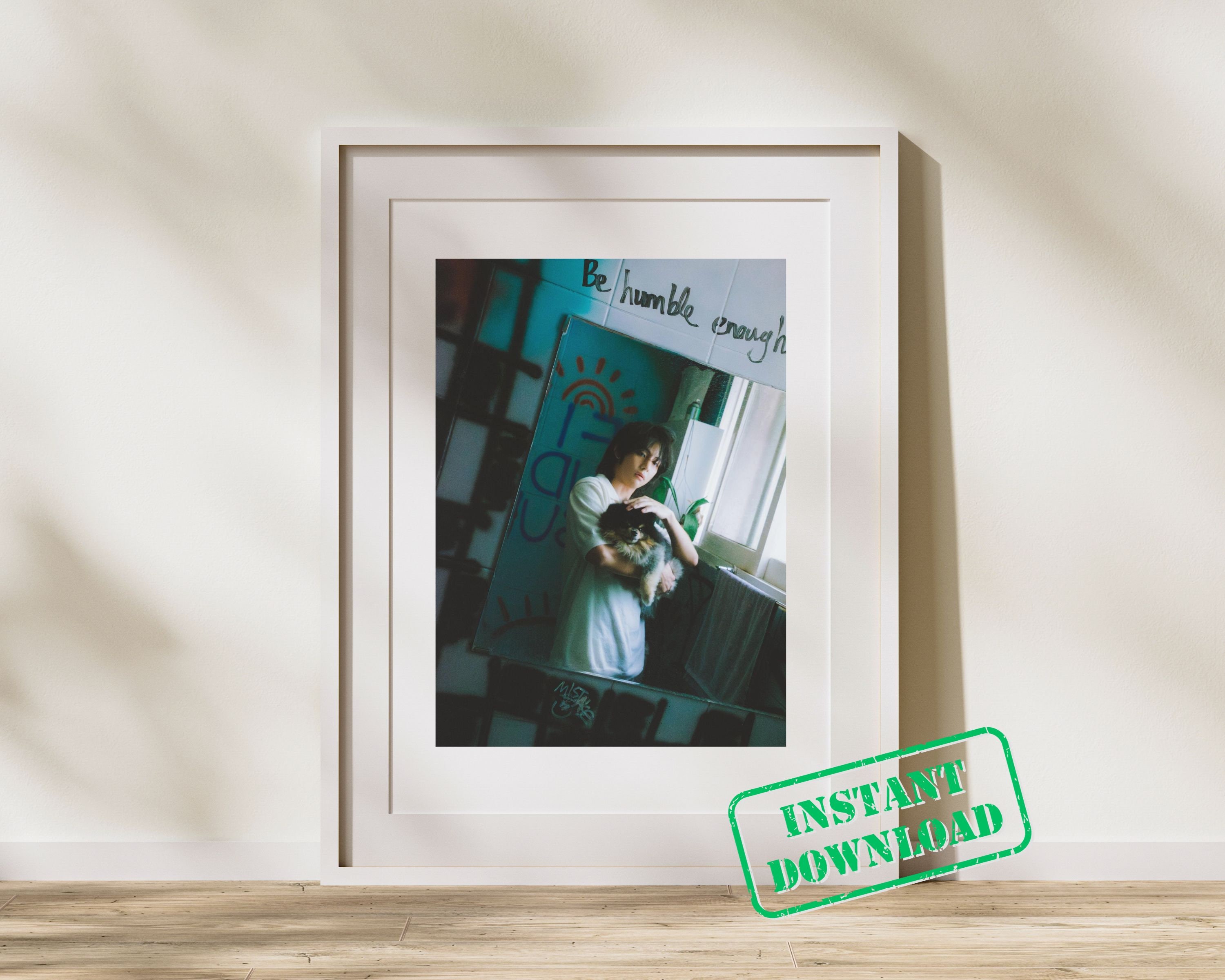 BTS V Spotify Poster Rainy Days BTS Kim Taehyung Layover Inspired ...