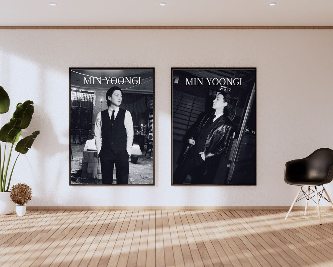 BTS Suga Spotify Poster Set BTS Min Yoongi D-day Inspired Digital ...