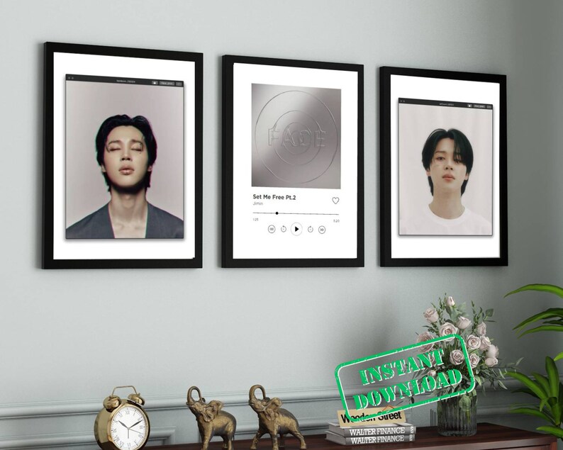 Jimin BTS Poster Set BTS Jimin Set Me Free Clear Inspired Digital ...