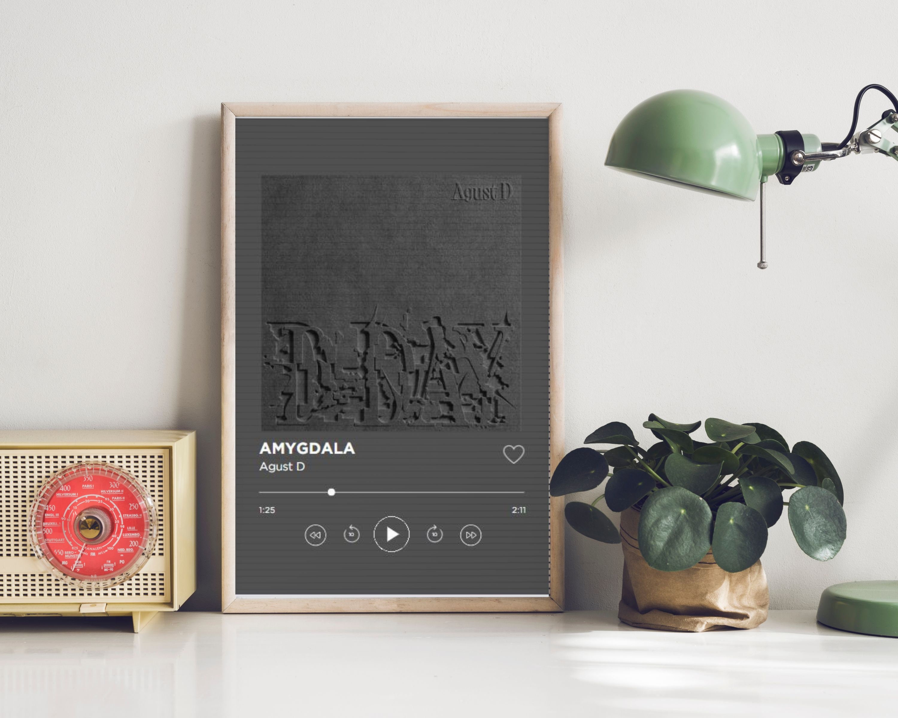 Agust D BTS Poster Set Suga BTS Agust Amygdala Inspired - Etsy