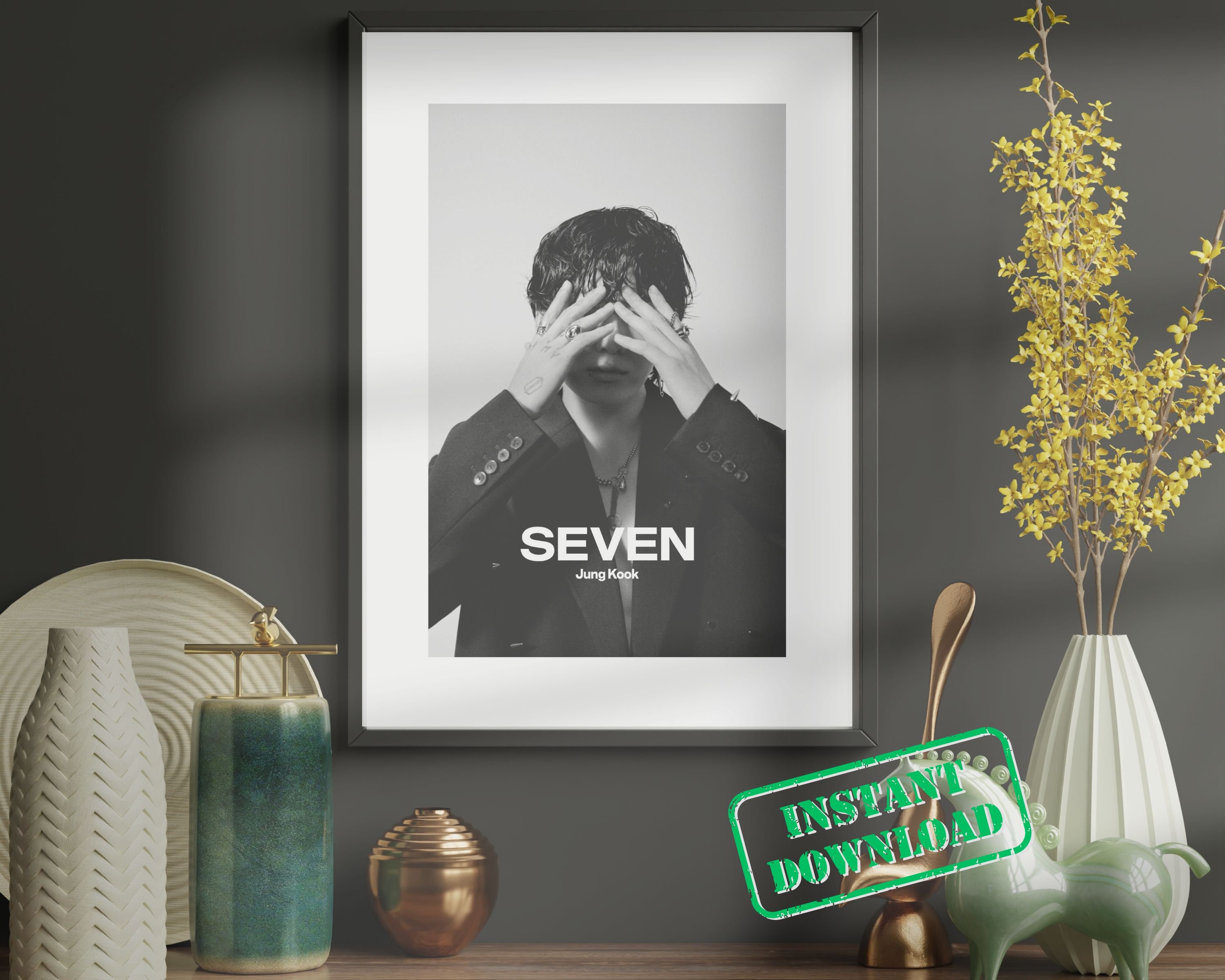 Jungkook BTS Poster Set BTS Jungkook Seven Inspired Poster - Etsy