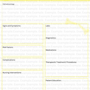 Nursing Disorder Template - Etsy