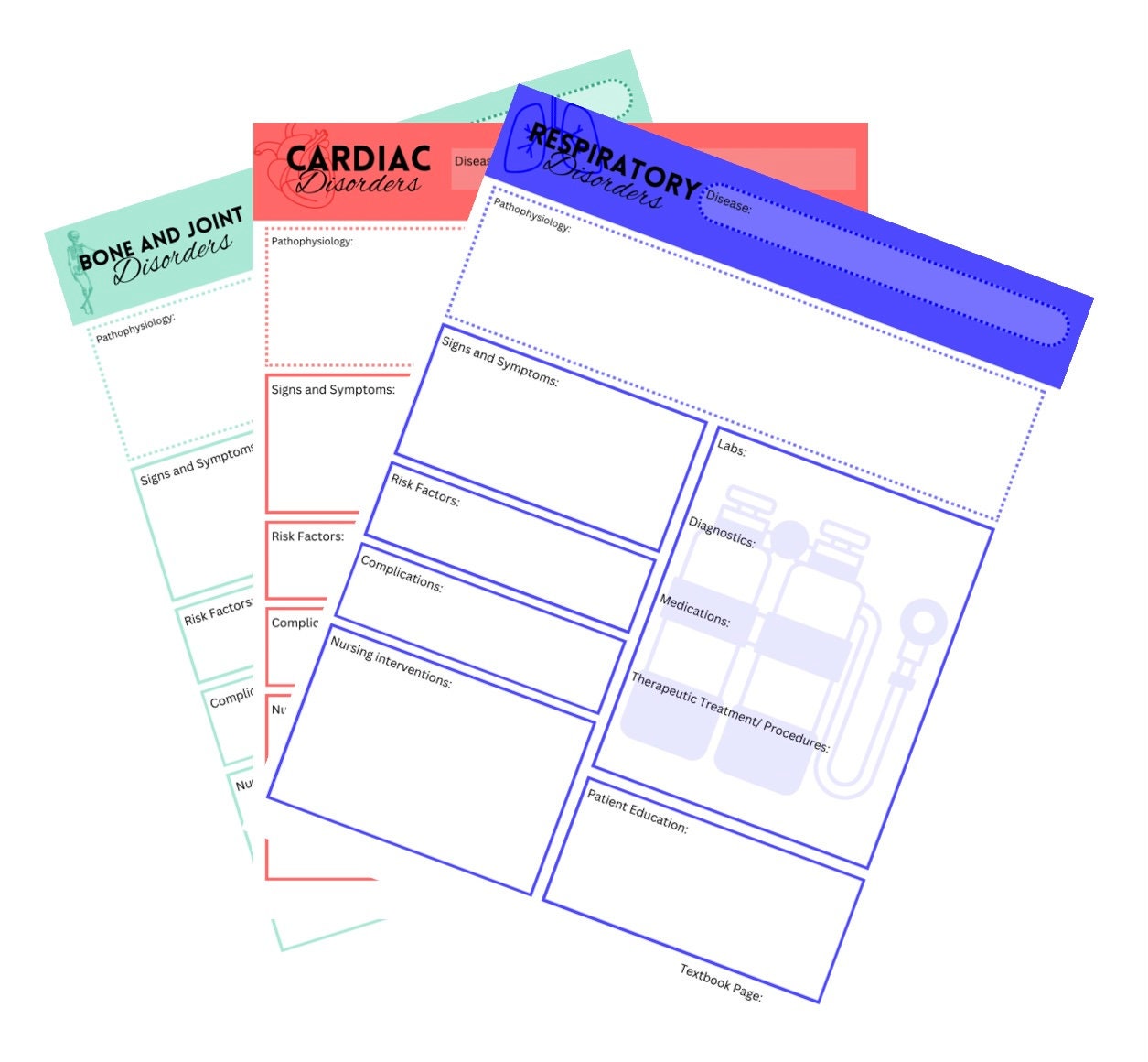 Nursing Disorder Template - Etsy