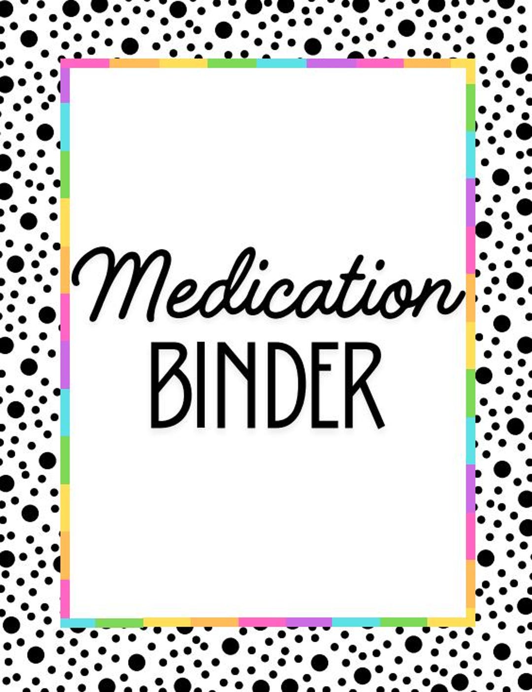 School Nurse Medication Binder - Etsy