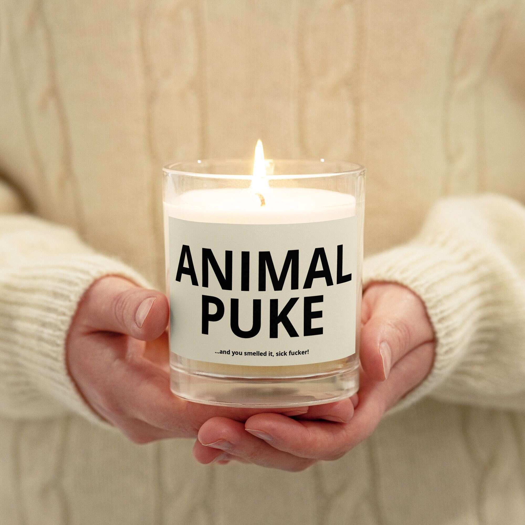 Animal Puke Candle Funny Christmas Gift for Friend Horrific Scent ...