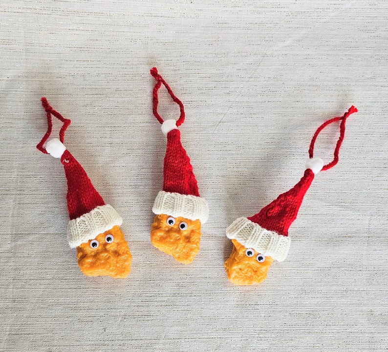 Chicken Nugget Ornament Christmas Gift Funny Food Cute Fast Tree ...