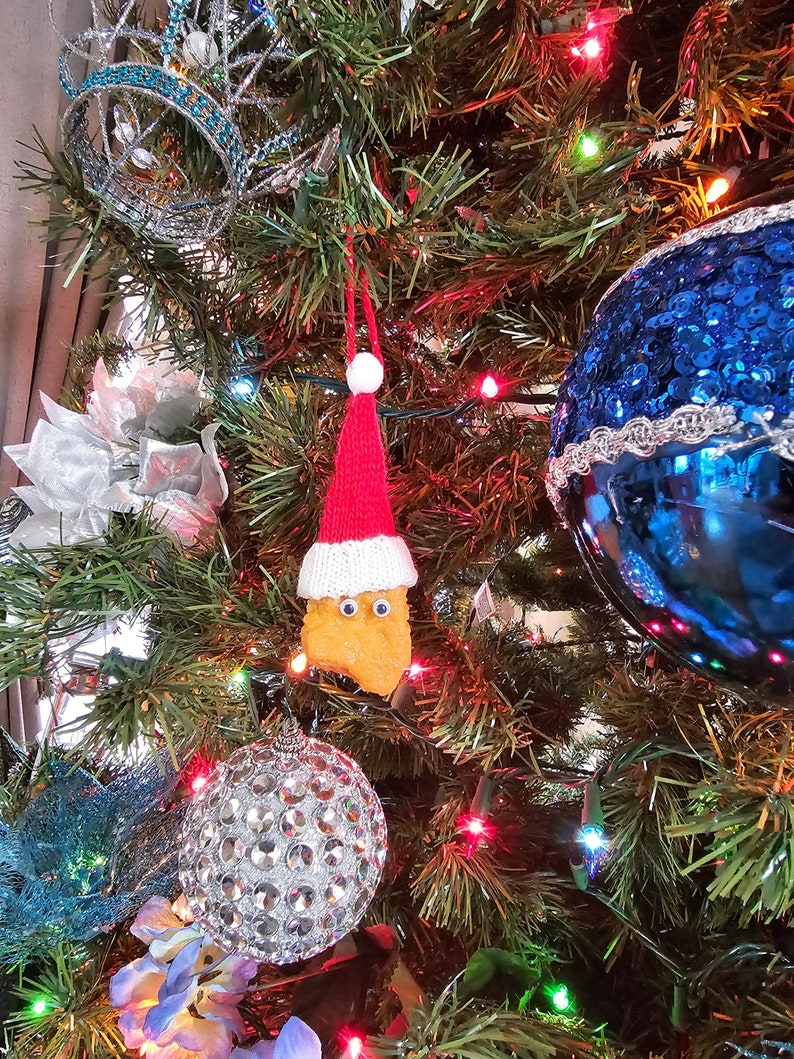 Chicken Nugget Ornament Christmas Gift Funny Food Cute Fast Tree ...