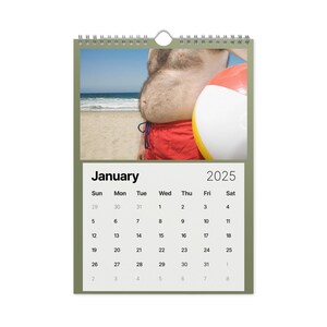 Hot Bods Wall Calendar 2025 Hunk Chubby Fat Guy Girl Big Men Women Male ...