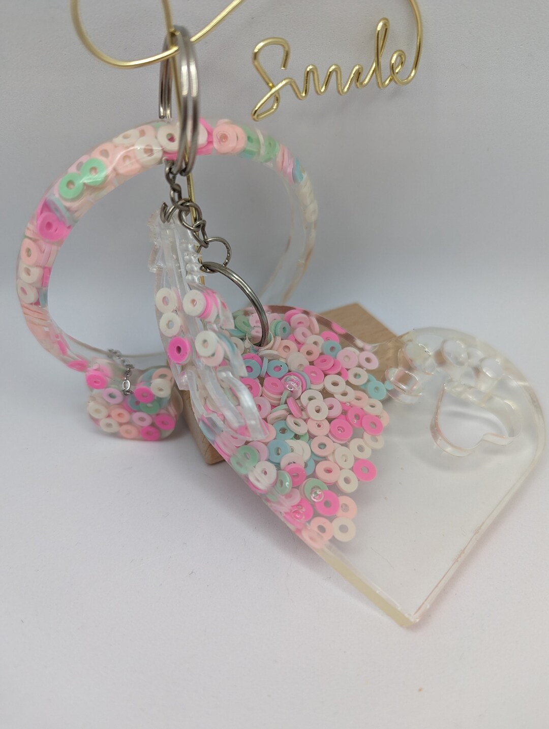 Pop Keychain Pastel Color Epoxy Resin XXL - Etsy