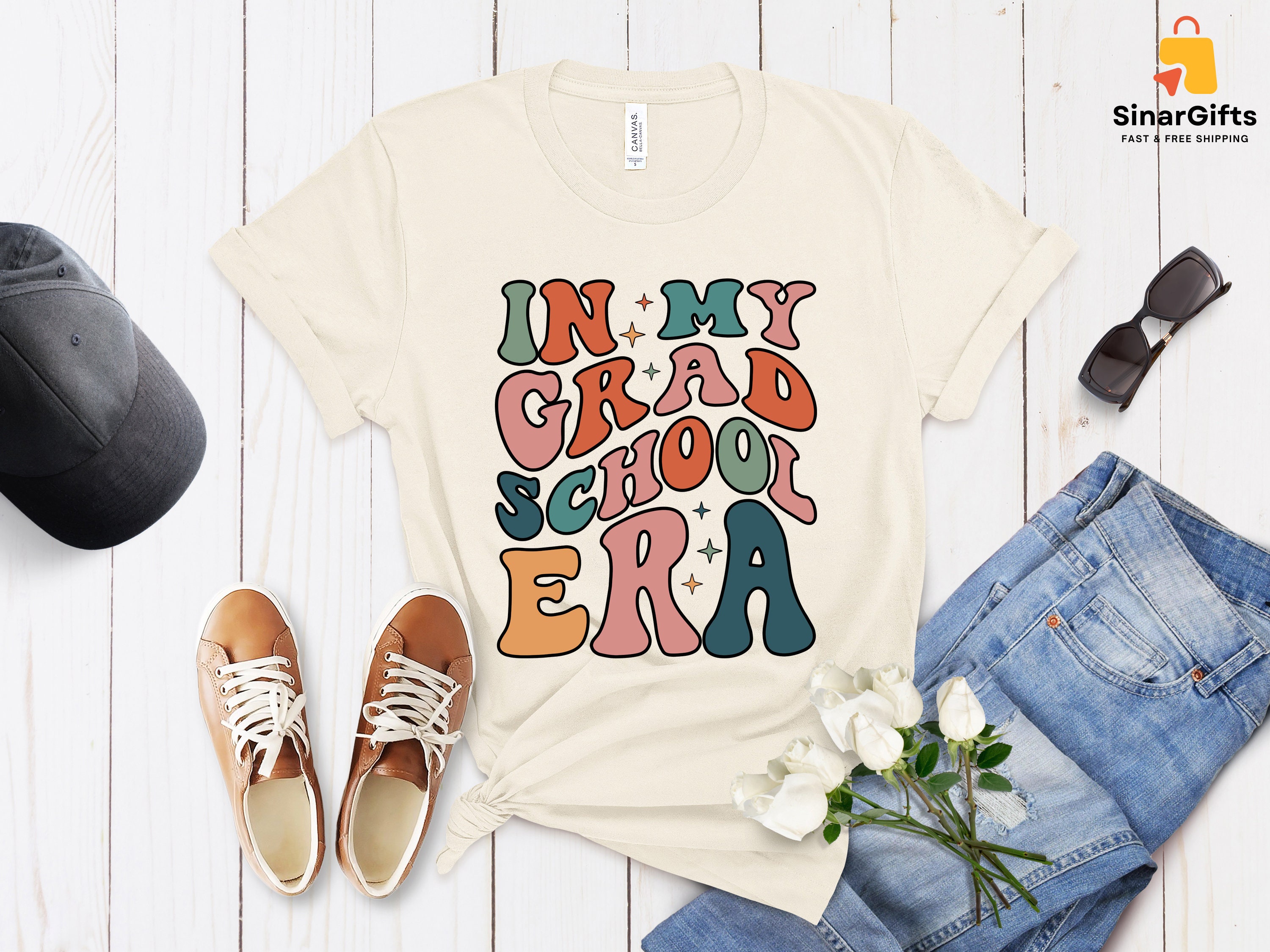 In My Grad School Era Shirt, Graduation Shirt, Funny School Gift ...