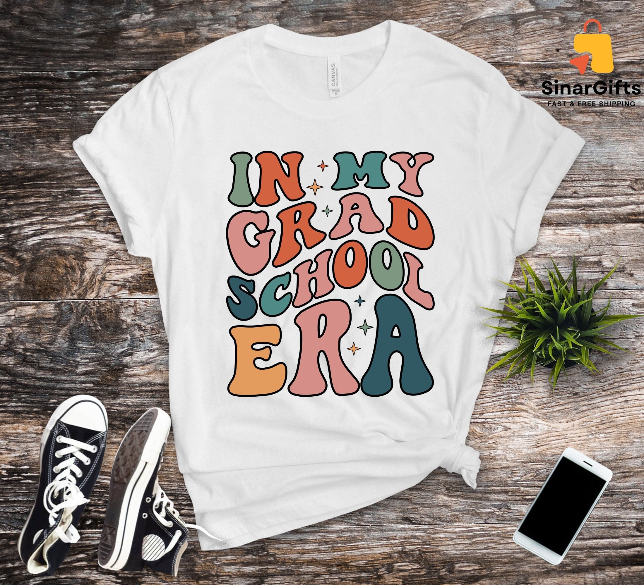 In My Grad School Era Shirt, Graduation Shirt, Funny School Gift ...