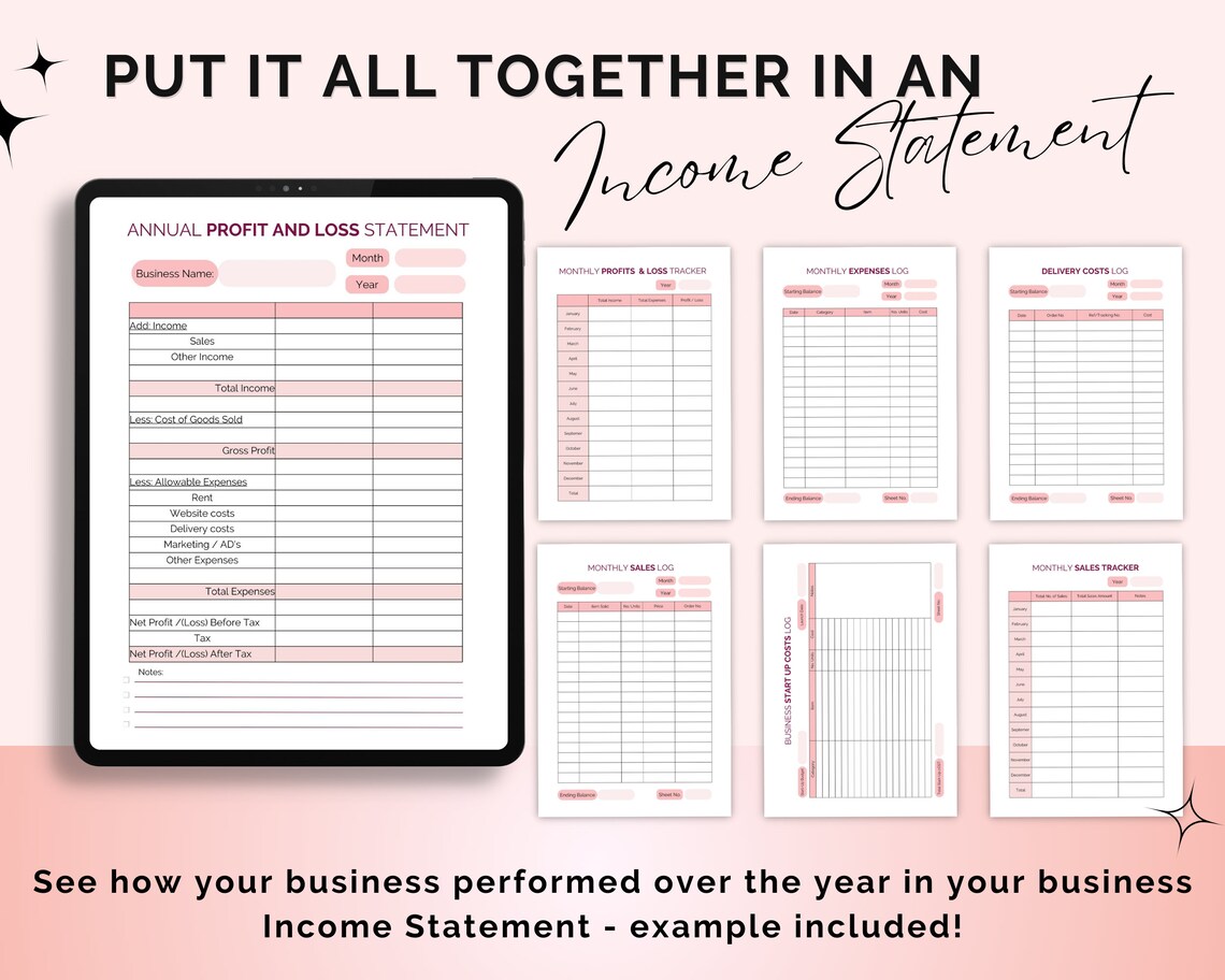 Budget Printable Planner Editable Canva Template Small Business Planner ...