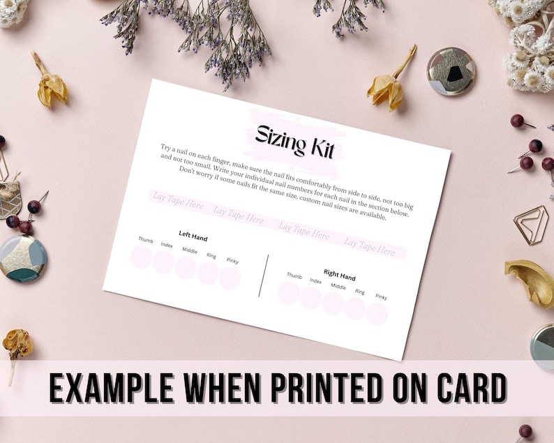 Press on Nail Business Branding Kit 28 Nail Card Templates - Etsy