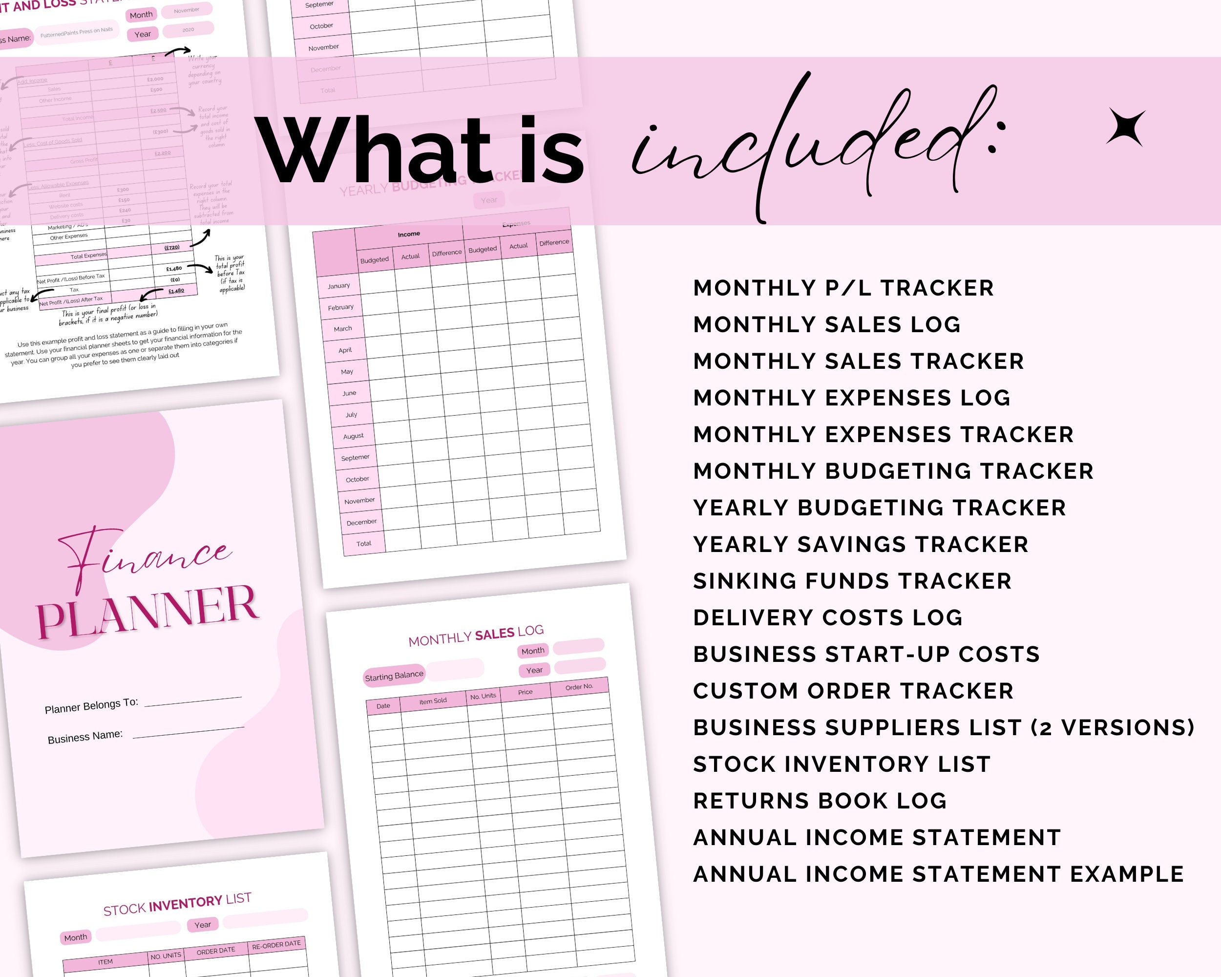 Budget Printable Planner Editable Canva Template Small Business Planner ...