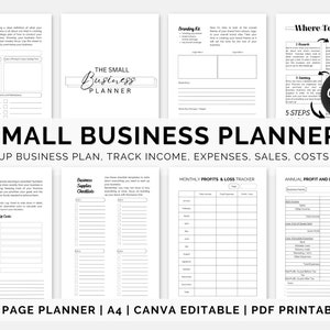 Business Planner Printable Sales Tracker Income Expense Tracker Budget ...
