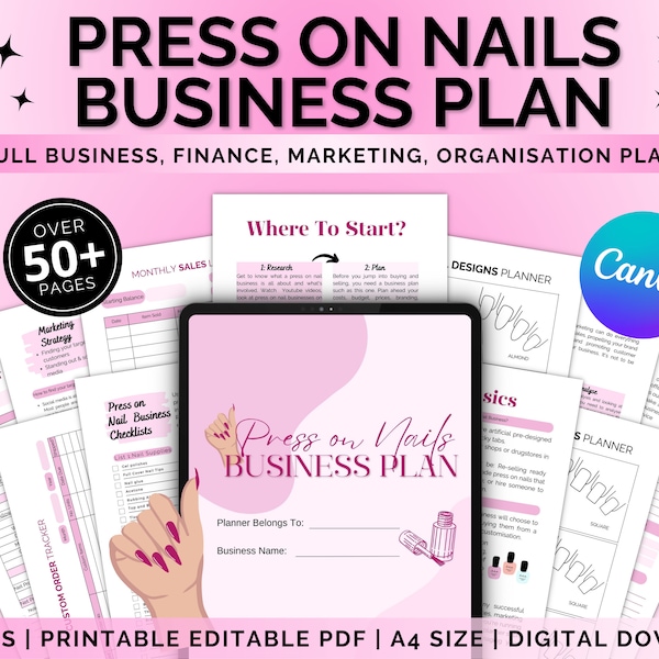 Nail Planner Printable - Etsy