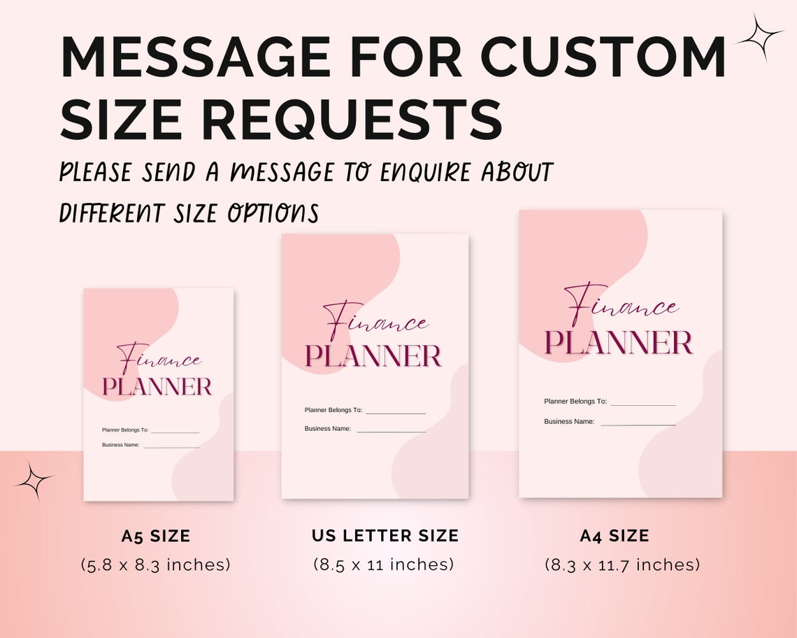 Budget Printable Planner Editable Canva Template Small Business Planner ...