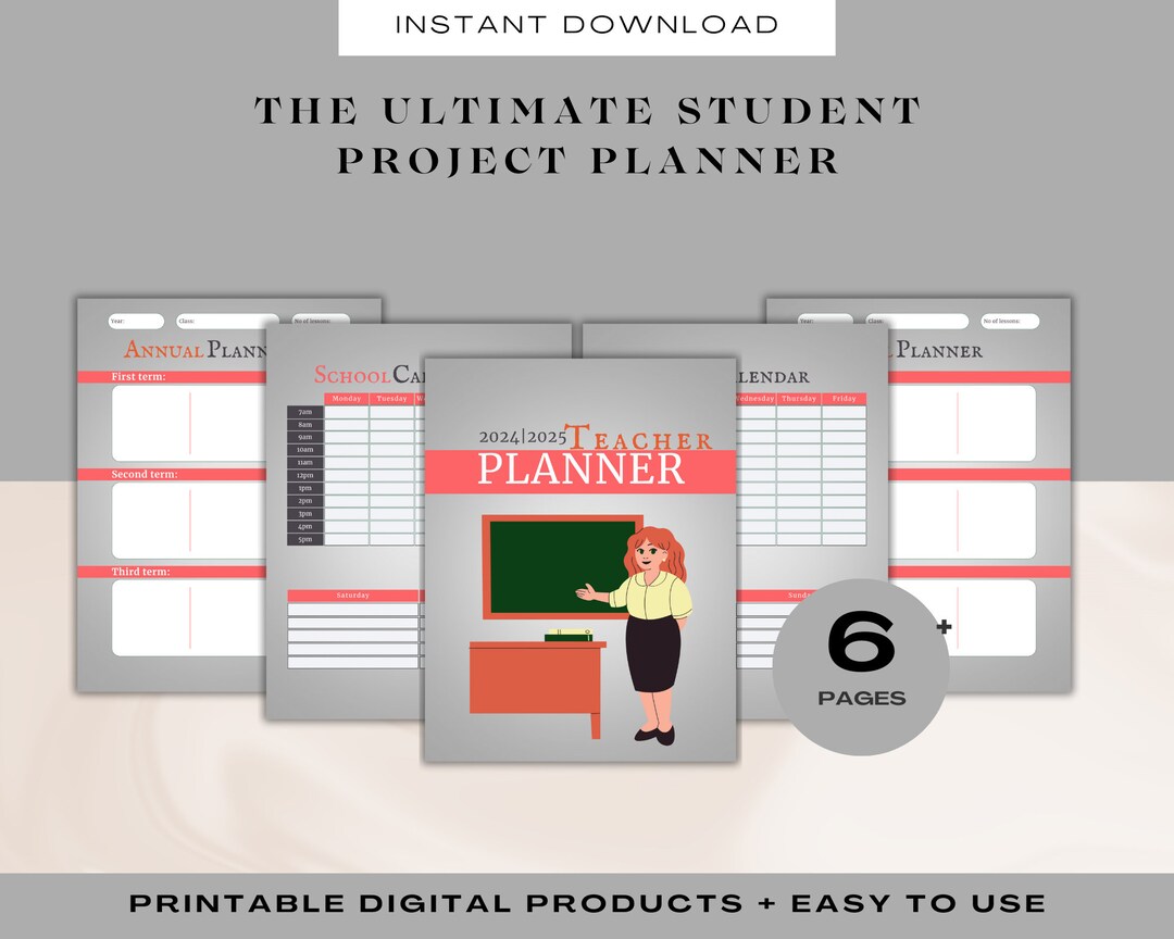 2024 2025 Teacher Notebook Planner, Teachers Journal, Annual Planner ...
