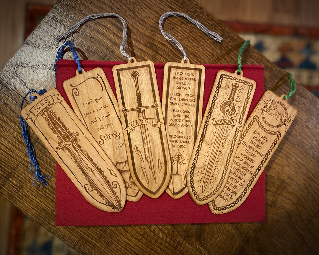 LOTR Sword Bookmarks - Etsy