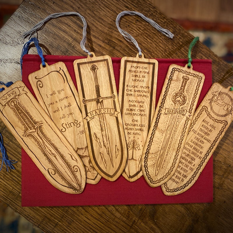 Tolkien Bookmarks - Etsy