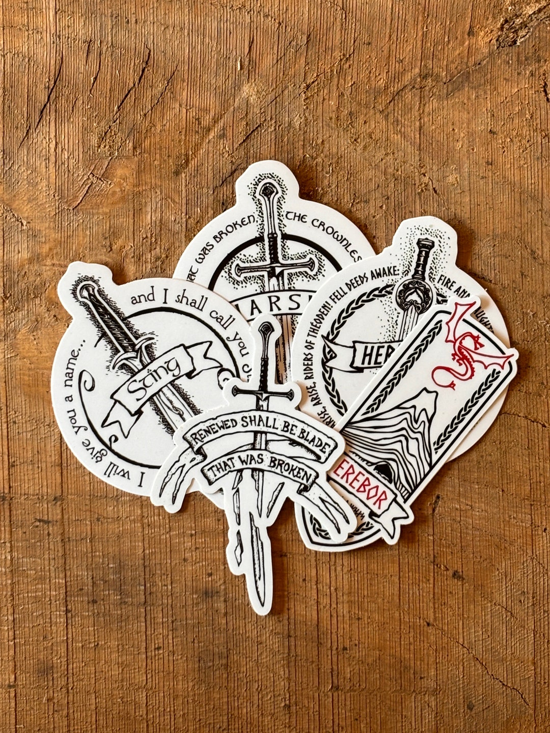 Lord of the Rings Inspired Stickers - Etsy