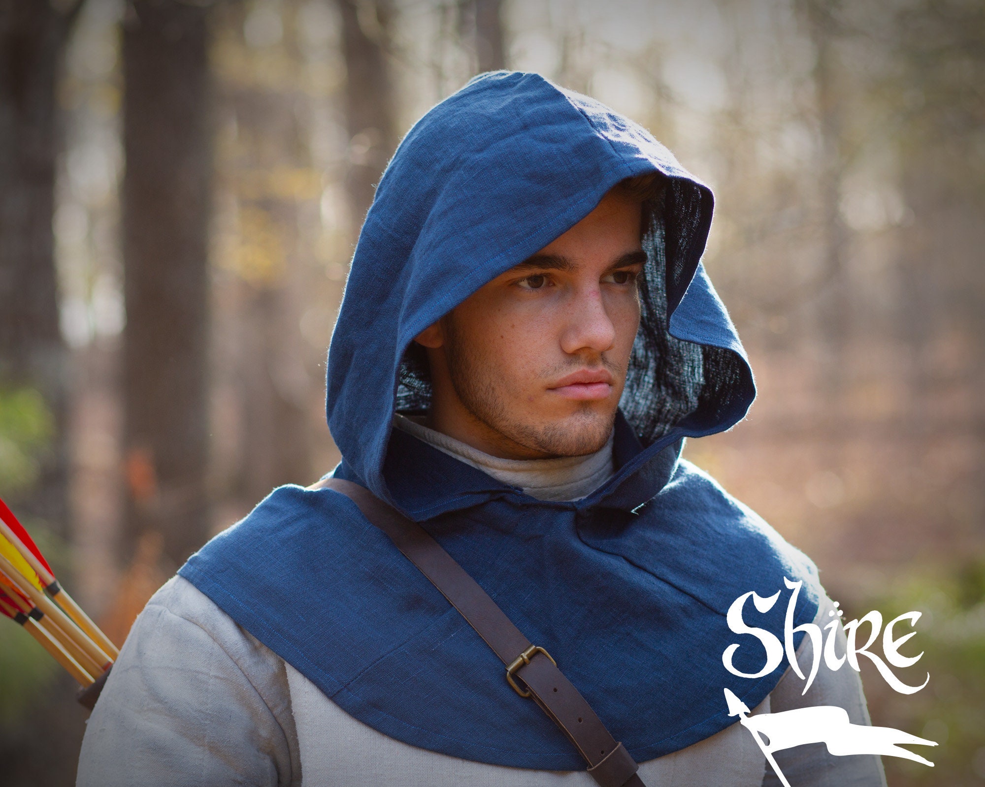 Linen Medieval Adventurer's Hood - Etsy