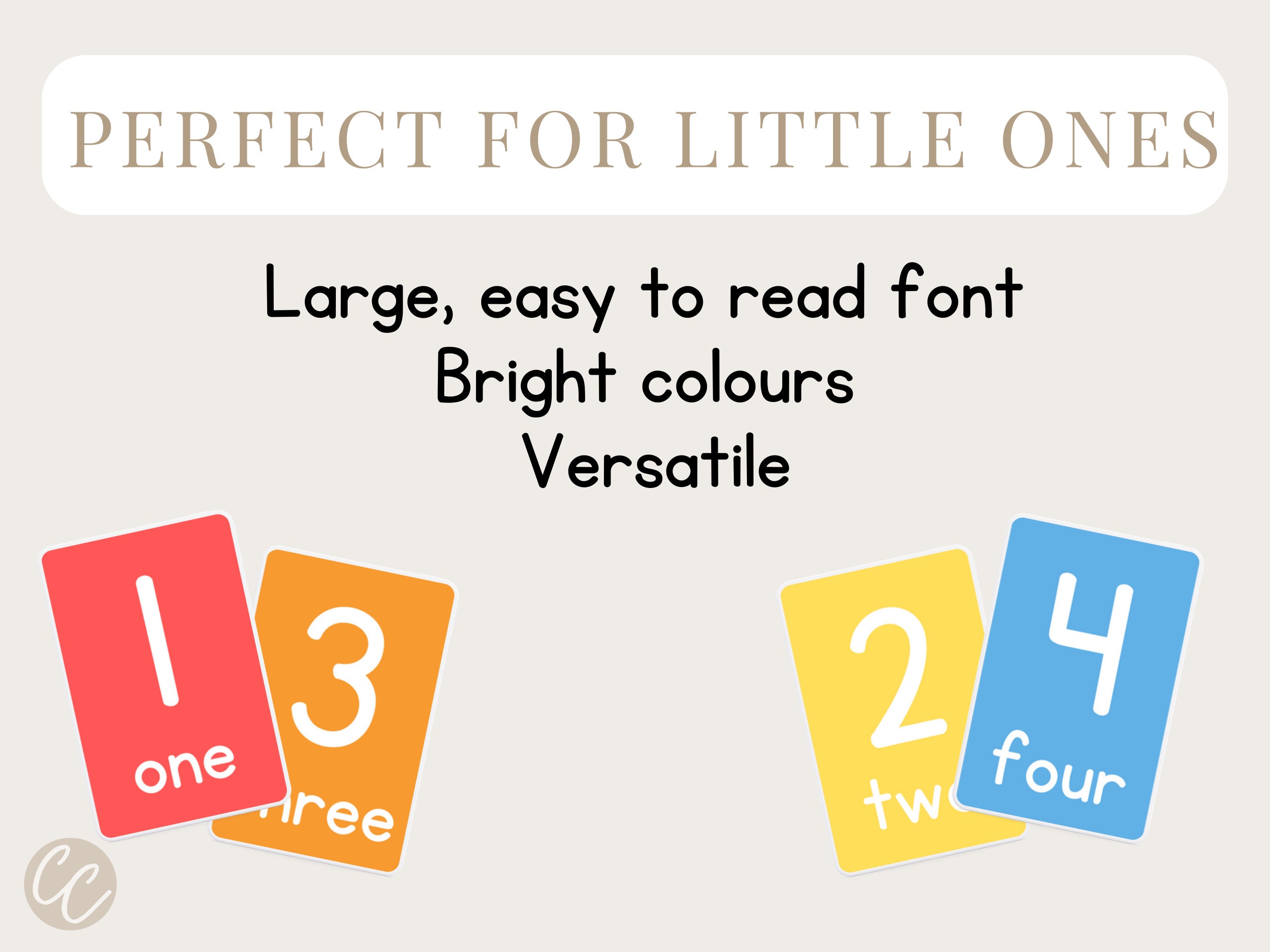 1-10 Number Flashcards | Digital Download Educational Printable ...