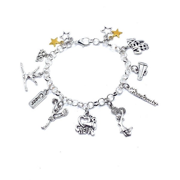 Cheerleader Charm Bracelet - Etsy