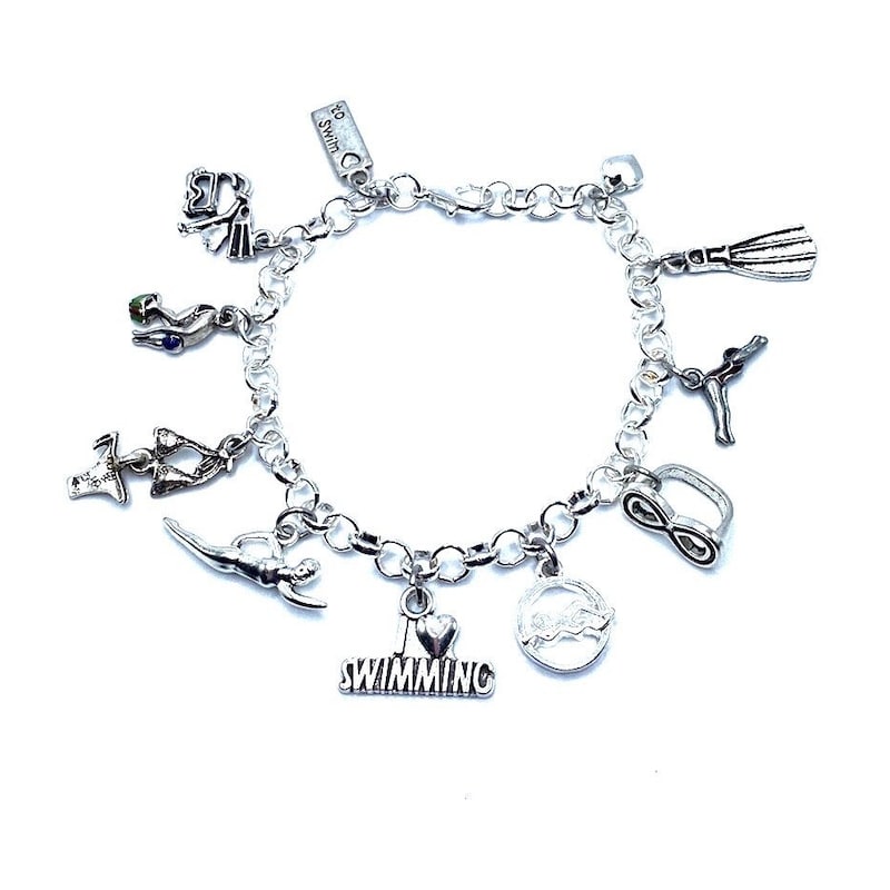Swimmer Charm - Etsy