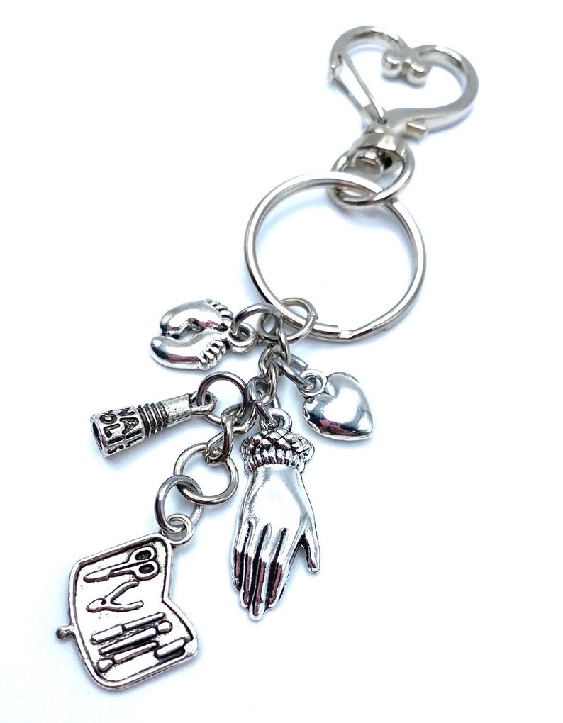 Nail Technician Keychain Purse Charm Manicurist Salon - Etsy