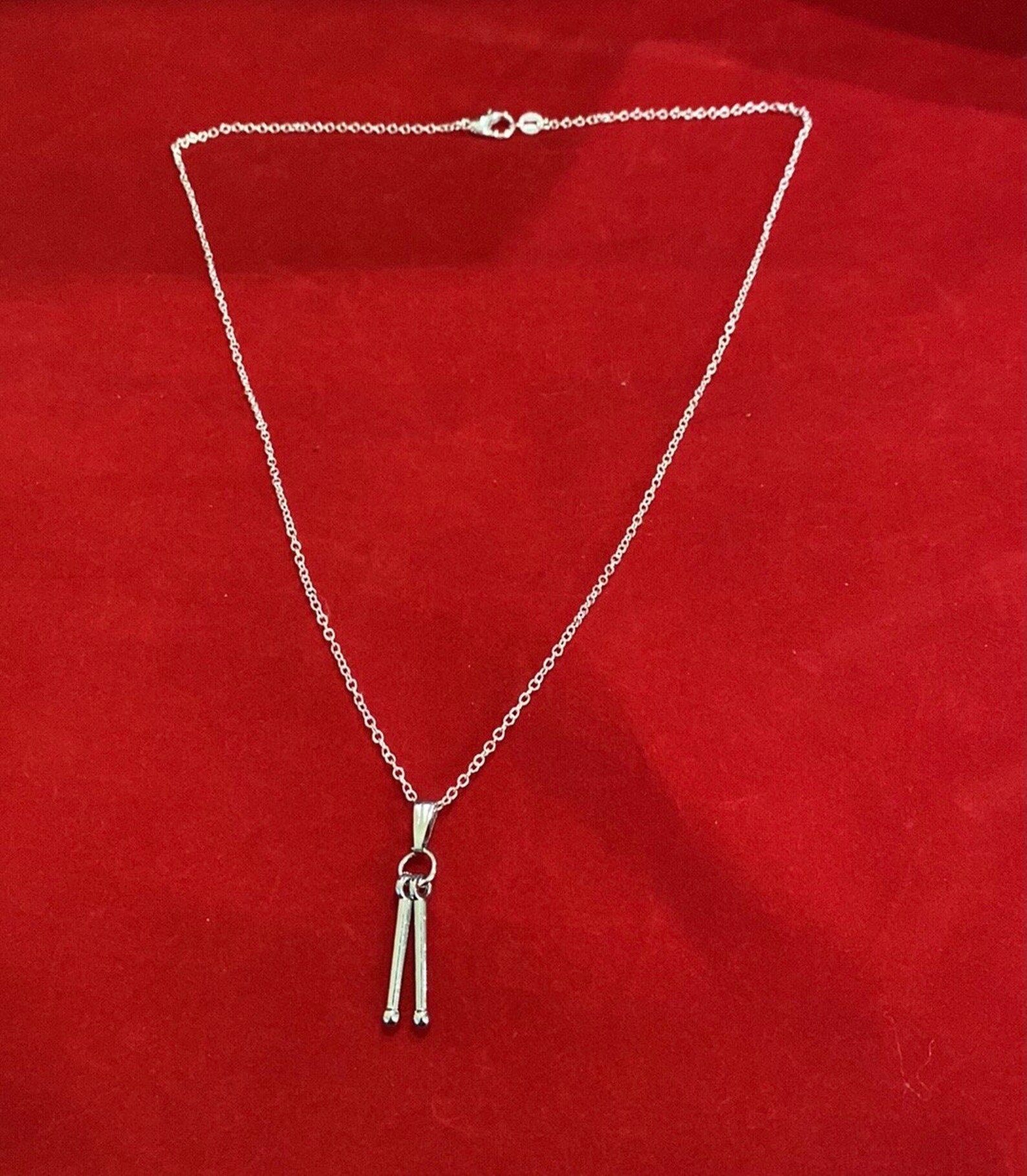 Drum Sticks Necklace May Be Personalized Drummer Rock Music - Etsy