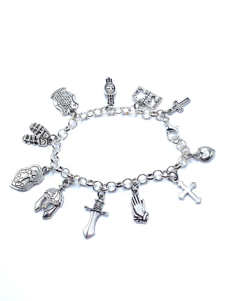 Amour of God Charm Bracelet Religious Christian Charms - Etsy