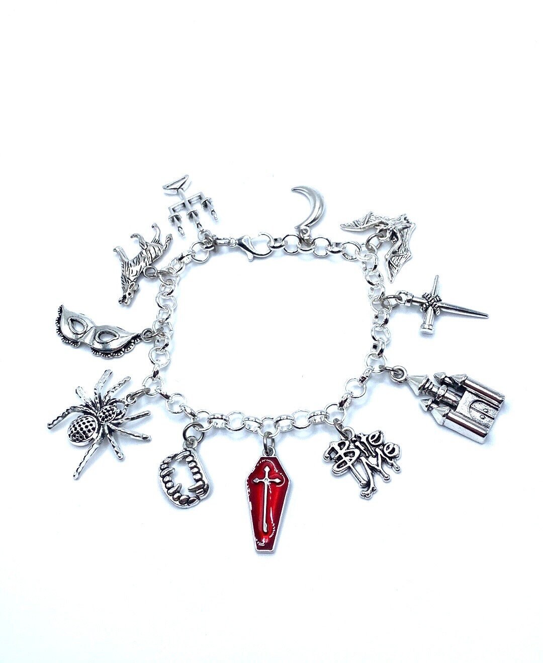 Vampire Charm Bracelet Spooky Halloween Gothic - Etsy