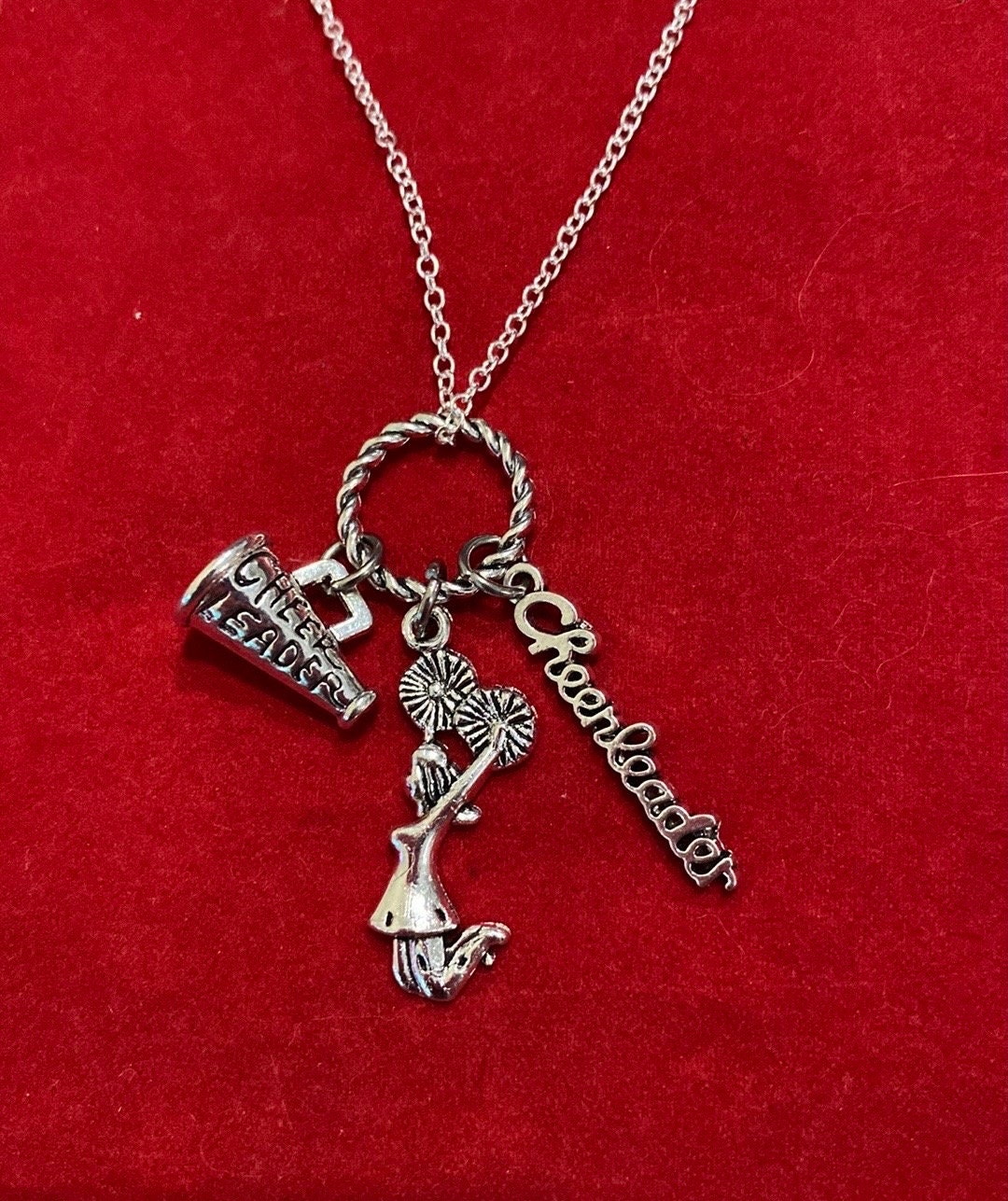 Cheerleader Necklace Megaphone Cheerleading Charms - Etsy