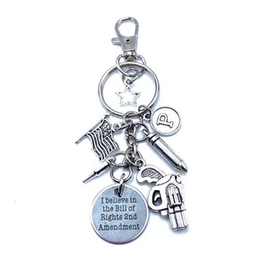 2nd Amendment Keychain Bag Charm Constitution Bill of Rights - Etsy