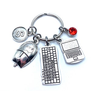 Techie Keychain Computer Programmer Tech Geek Laptop Mouse May Be ...