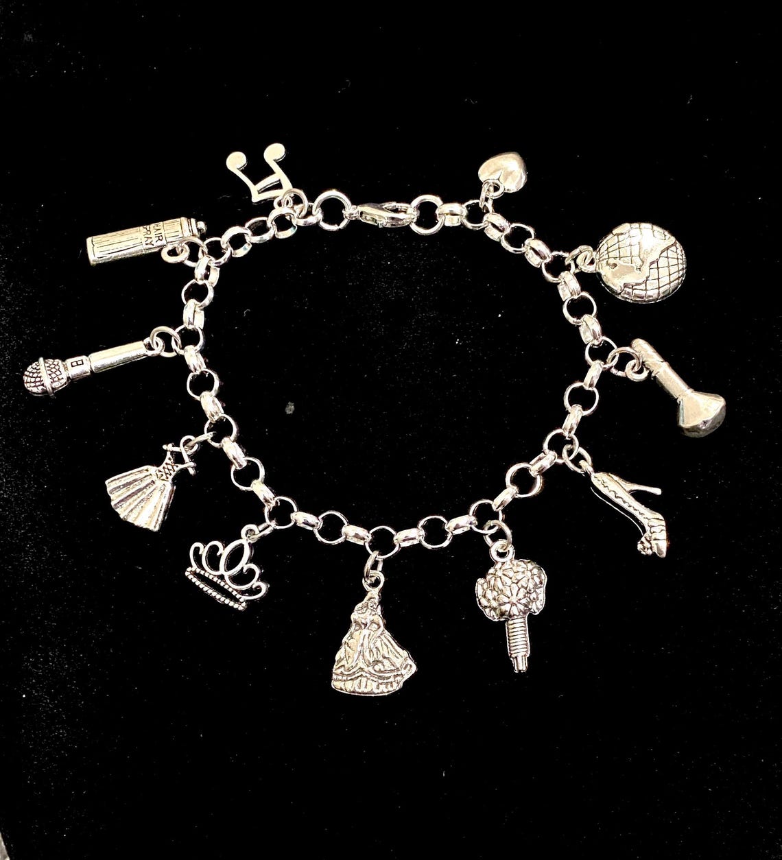 Beauty Queen Pageant Charm Bracelet - Etsy
