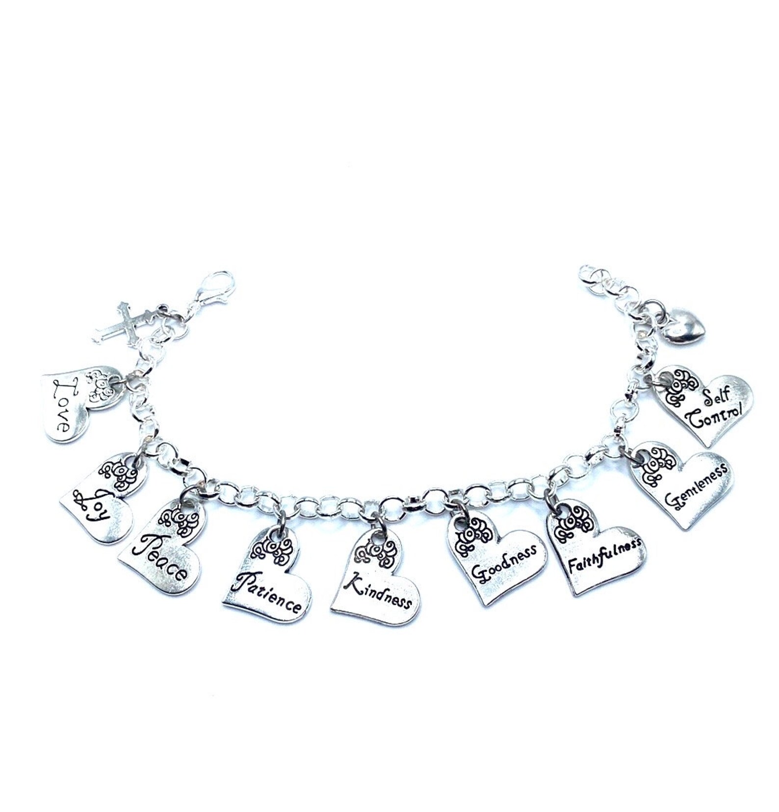 Fruit of the Spirit Christian Charm Bracelet Religious - Etsy