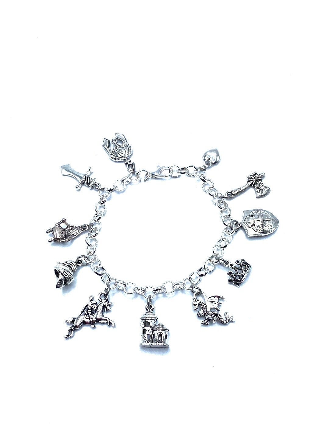 Medieval Times Charm Bracelet Renaissance Knight Castle - Etsy
