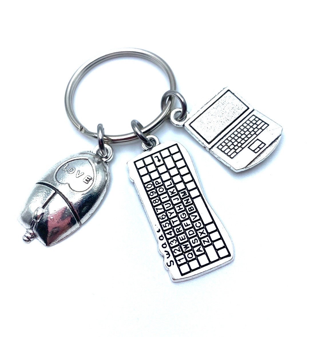 Techie Keychain Computer Programmer Tech Geek Laptop Mouse May Be ...