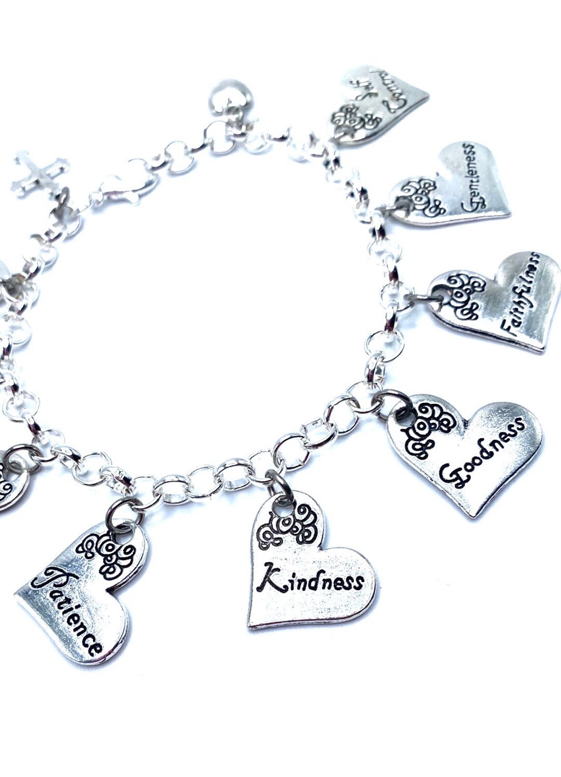 Fruit of the Spirit Christian Charm Bracelet Religious - Etsy