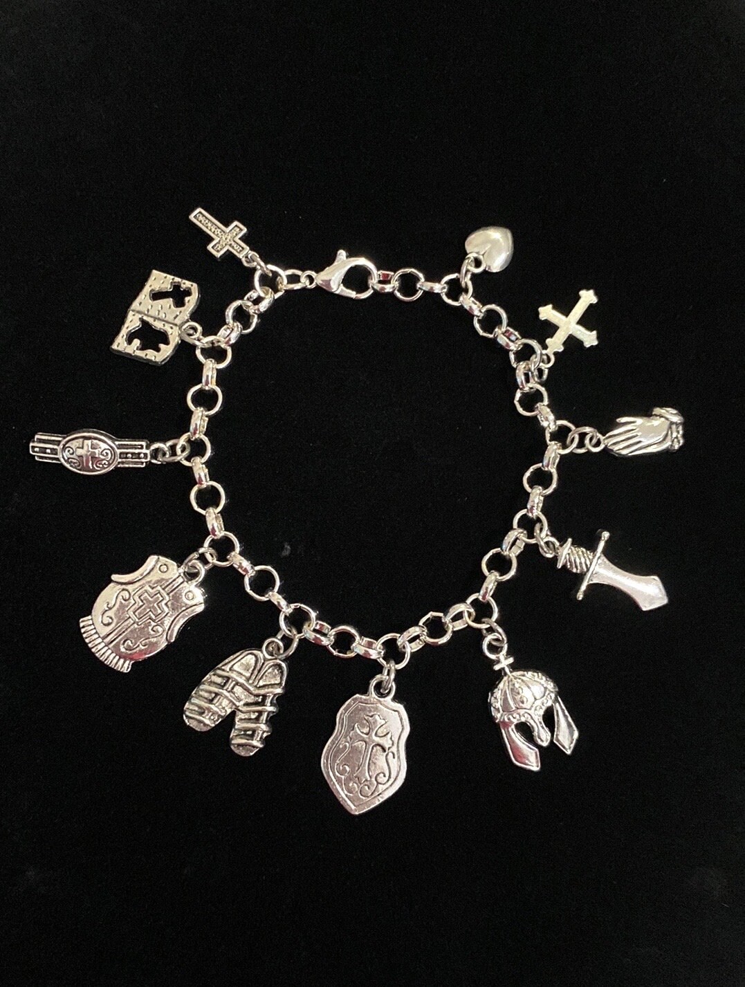 Amour of God Charm Bracelet Religious Christian Charms - Etsy