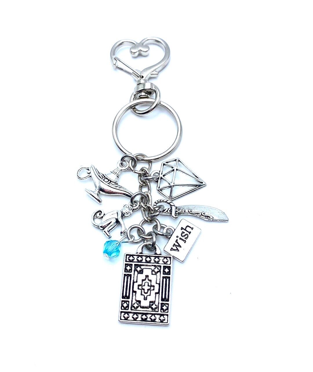 Aladdin Keychain Bag Charm Genie Lamp Wish Charms - Etsy
