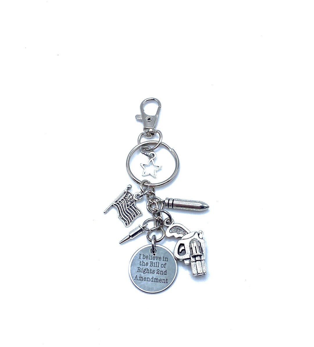 2nd Amendment Keychain Bag Charm Constitution Bill of Rights - Etsy