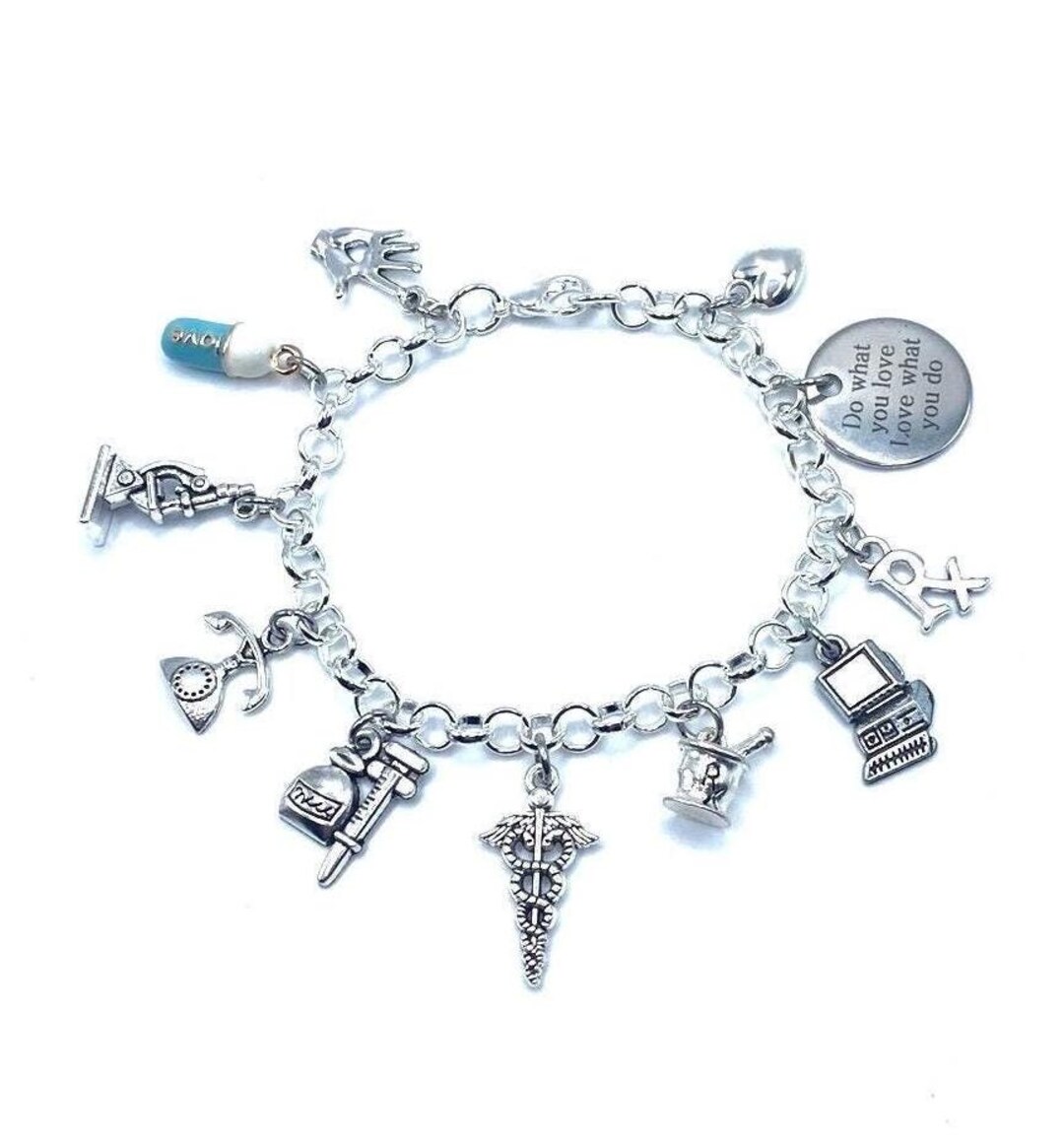 Pharmacist Charm Bracelet - Etsy