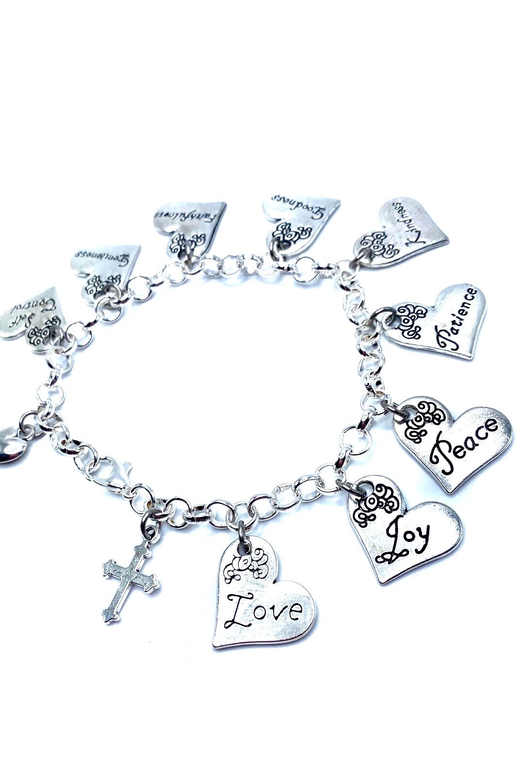 Fruit of the Spirit Christian Charm Bracelet Religious - Etsy