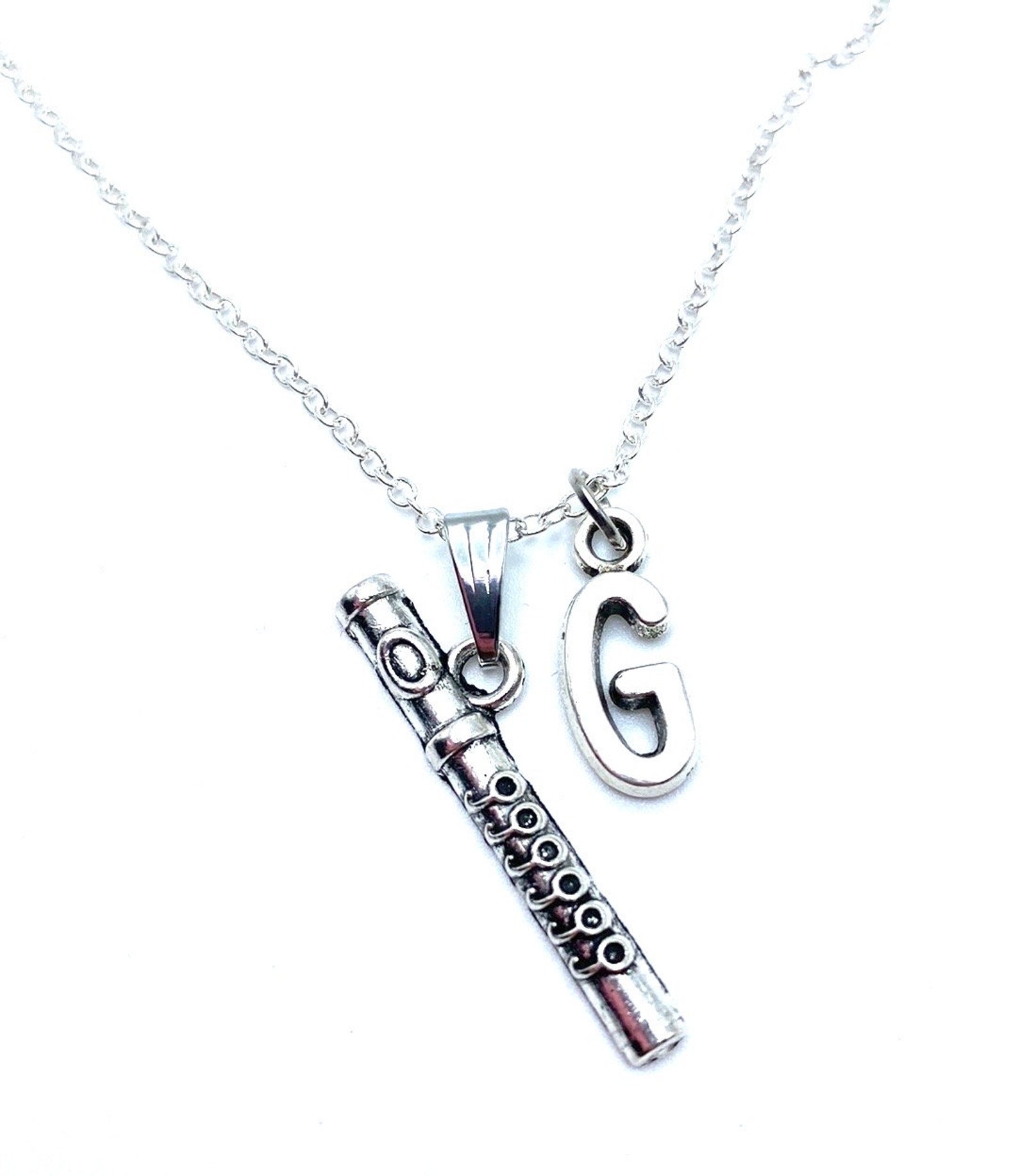 Flute Necklace Musical Instrument May Be Personalized - Etsy